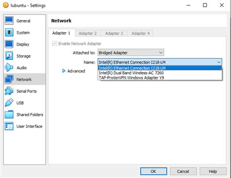 bridge connection not working properly r virtualbox