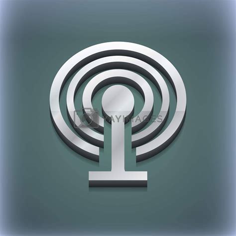 Wi Fi Icon Symbol 3d Style Trendy Modern Design With Space For Your Text Raster By Serhii