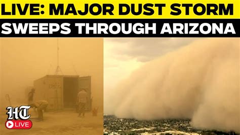 Arizona Dust Storm Live Massive Dust Storm Sweeps Arizona Phoenix