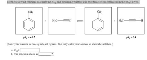 Solved For The Following Reaction Calculate The K Eq And Chegg Com