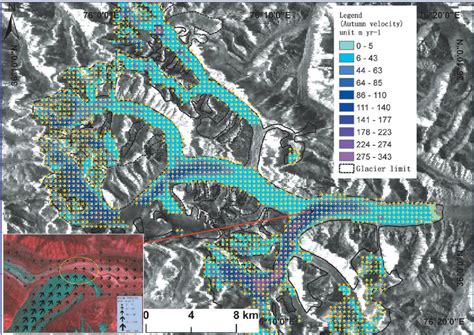 10 Yengisogat Glacier Surface Velocities From Feature Tracking Of Alos