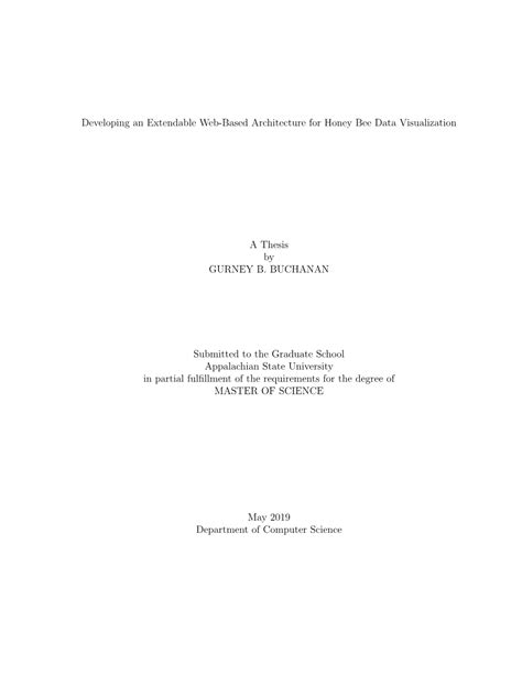 Developing An Extendable Web Based Architecture For Honey Bee Data Visualization Docslib