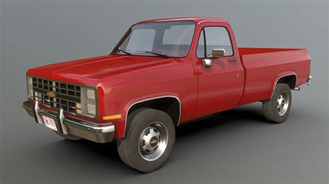 1984 Chevrolet C10 3d Model By N1ck Captainpisslord E82f11a
