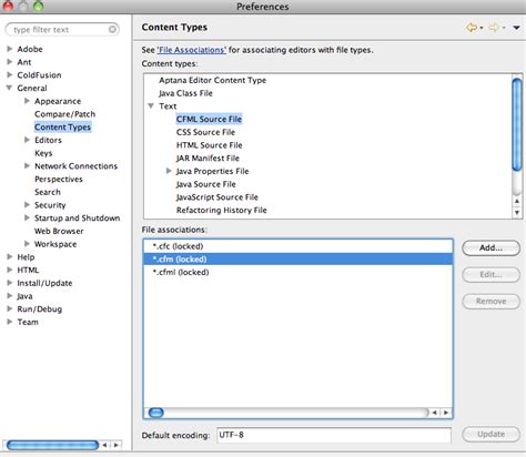 Coldfusion Builder File Encodings And I18n