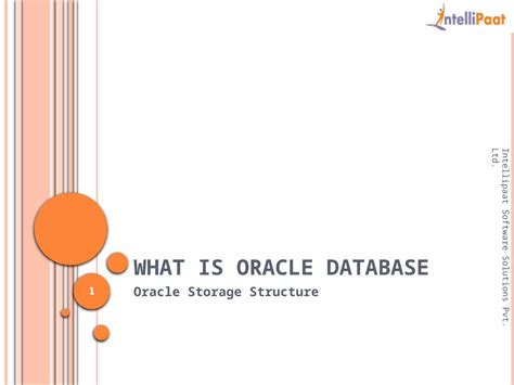 Pptx Online Training On Oracle Database And Storage Structure