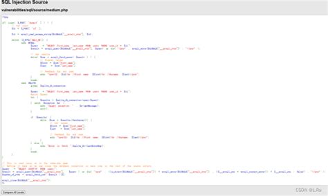 Dvwa Sql Injection模块展开实验dvwa Sql Injection Low Csdn博客