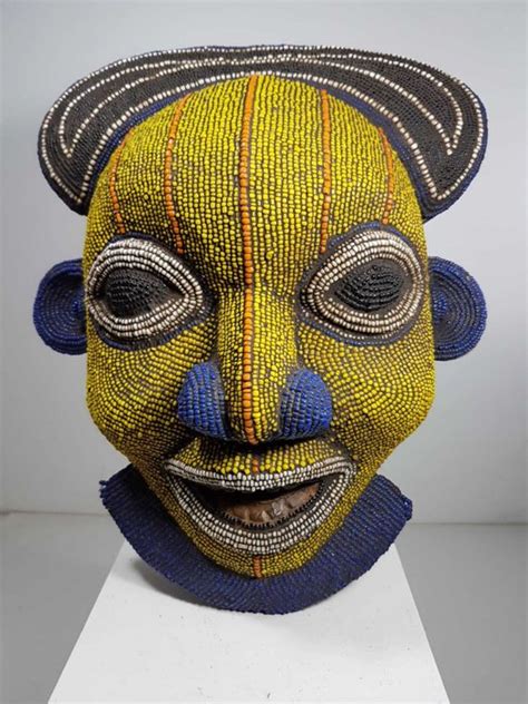 Dance Mask Magnificent Royal Bamoun Mask Cameroon No Reserve Price