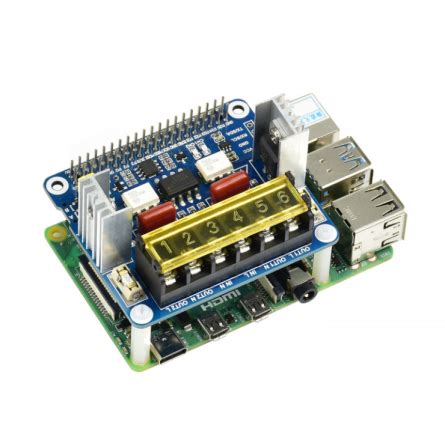 HAT TRIAC 2 relés con MCU UART I2C para Raspberry Pi