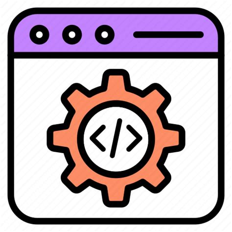 Data Browser Computer Coding Programming Program Icon Download