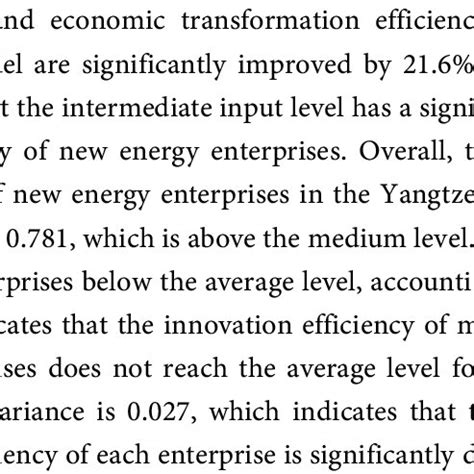 The Efficiency Matrix Of Technology R D Economic Transformation Download Scientific Diagram