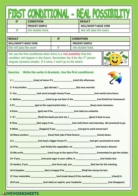 first conditional worksheet pdf