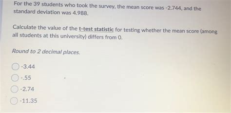Solved Students Enrolled In An Introductory Statistics Chegg