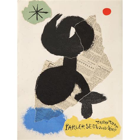 Lot Tzara Tristan Et Joan MirÓ Parler Seul PoÈme Paris Maeght
