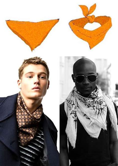 Платок на шее у мужчин - 88 фото