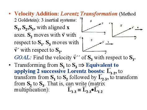 General Lorentz Transformation Consider A Lorentz Transformation With