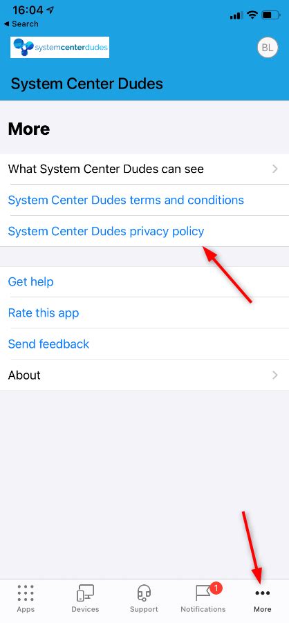 Intune Company Portal Customization System Center Dudes