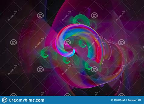 Abstract Effect Digital Fractal Science Imagination Dynamic Texture Surreal Design Energy Magic