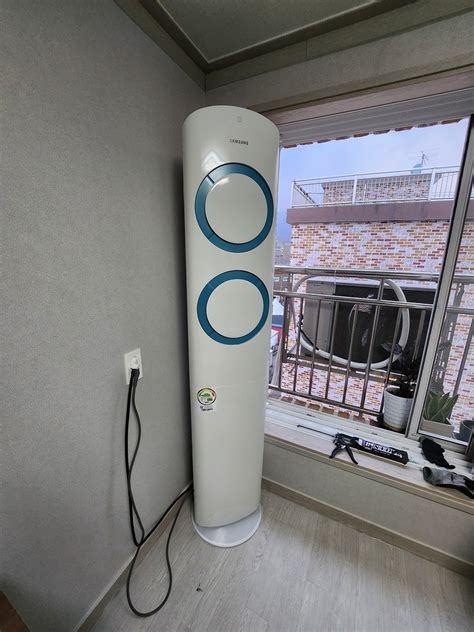 마석에 위치한 다원빌 5층에 삼성 인버터 스텐드에어컨을 설치 하였습니다 경기도 남양주시 평내동 에어컨판매및이전설치