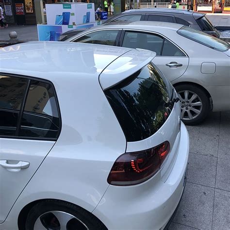 자동차 리어 윙 프라이머 컬러 스포일러 폭스바겐 골프 6 스포일러 2010 2013 모델 골프 6 라이트 고품질 Abs 소재