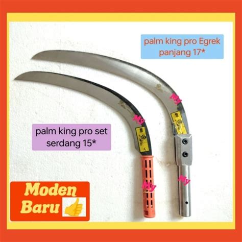 Kls Palm King Pro Set Grek Pk Blade Panjang Palm King Blade Set Long Sabit Sawit Nipis