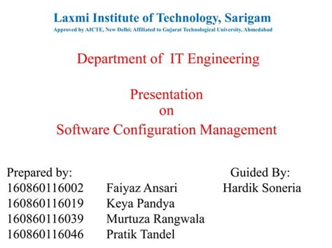 Software Configuration Management PPTX