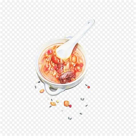 手绘腊八粥插画PNG图片素材下载 图片编号qrmzpjle 免抠素材网
