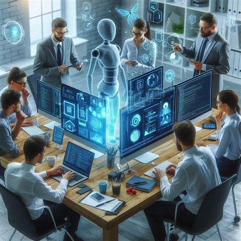 Software Development Team Premium Ai Generated Image