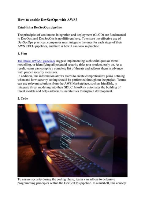 Why Implement Devsecops With Aws The Enterprise World Pdf