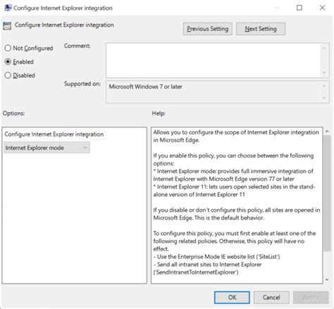 Edge Chromium IE Mode Now Works Group Policy Central