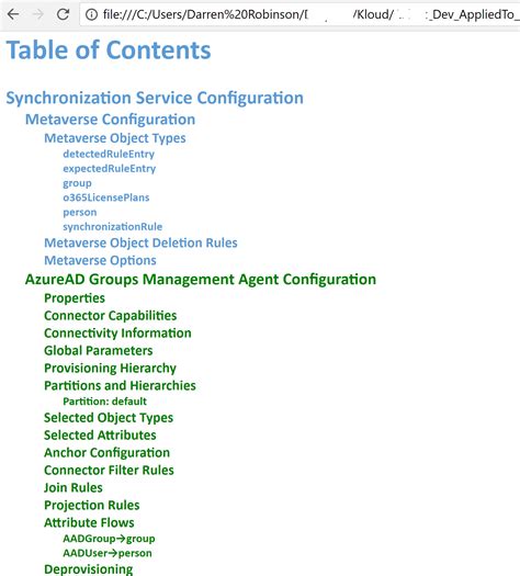 automating the generation of microsoft identity manager configuration documentation