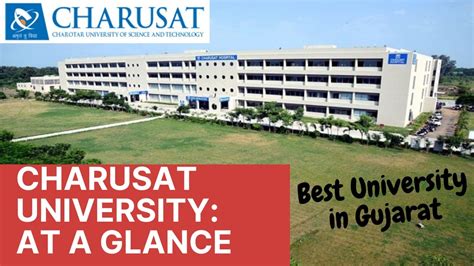 Charusat University At A Glance Best University In Gujarat Youtube