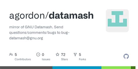 Github Agordondatamash Mirror Of Gnu Datamash Send Questions