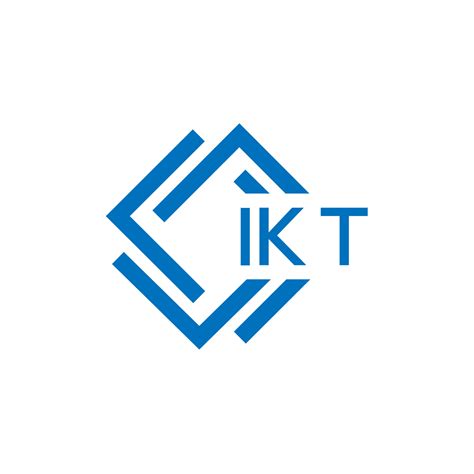 Ikt Letter Logo Design On White Background Ikt Creative Circle Letter