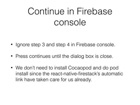 React Native Firebase Realtime Database Authentication Ppt