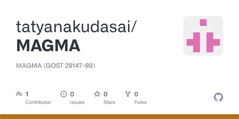 GitHub Tatyanakudasai MAGMA MAGMA GOST 28147 89