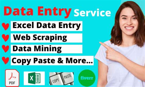 do excel data entry for web scraping data mining web research by