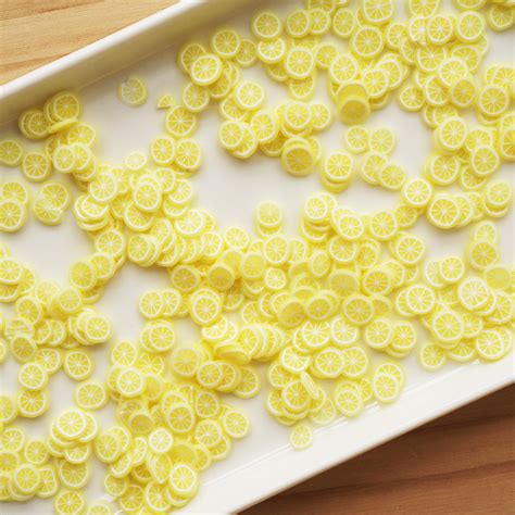 500개 레몬 과일 파츠 10g 레진아트 쇼핑몰 케이라드