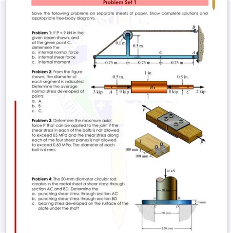 Solved Problem Set Solve The Following Problems On Chegg