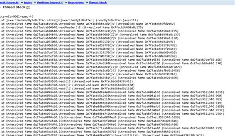 Java Jvm Heap Dump Without Trace Information Unresolved Name