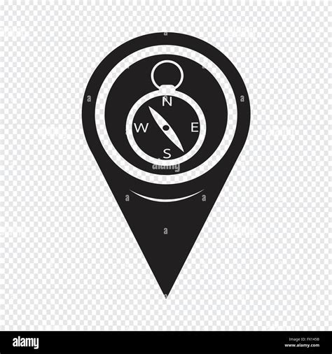 Map Pointer Compass Icon Stock Vector Image And Art Alamy