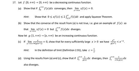 solved let f [0 infty [0 infty ﻿be a decreasing