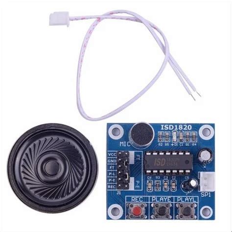 Isd1820 Recording Module Voice Board With On Board Mic And Loud Speaker