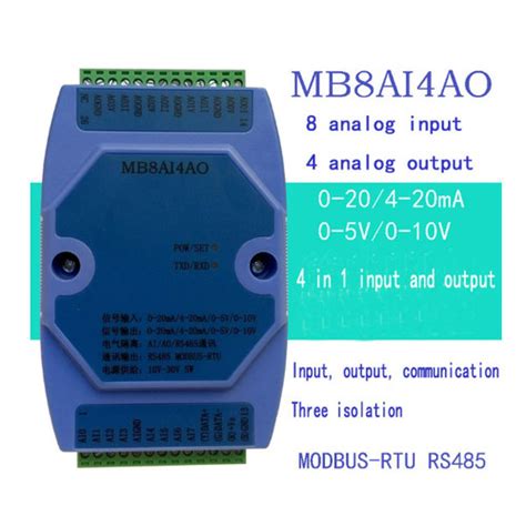 Jual MODBUS RS485 Analog Acquisition 8way Input And 4way Output 8AI4AO Kab Purwakarta