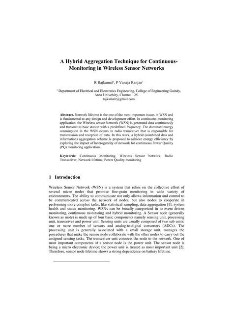 pdf a hybrid aggregation technique for continuous monitoring in