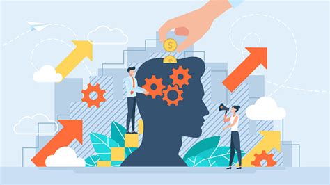 성능 향상 개발에 기여합니다 사람에 대한 투자의 은유 사람에 대한 투자의 개념 교육을 통해 지식 수준을 향상시립니다 플랫 일러스트레이션 벡터 개념에 대한 스톡 벡터 아트 및