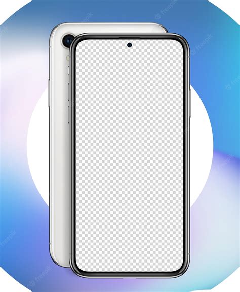 Premium Vector Minimalist Smart Phone Mockup For Vector Presentation App Display Infographics