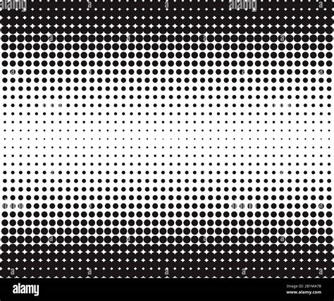 Halftone Transition Monochrome Dotted Pattern Vector Illustration