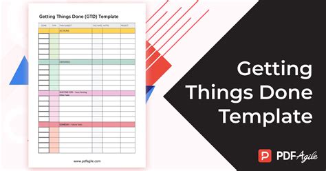 Getting Things Done Template Pdf Agile