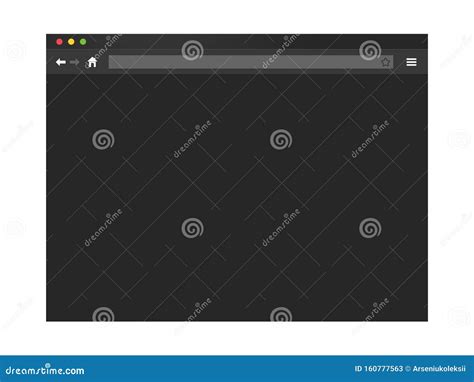 Modern Internet Browser Window Stock Vector Illustration Of Empty Page 160777563