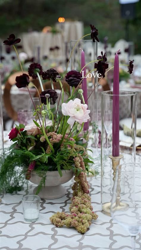 Plum Colors For Fall Centerpieces Plum Wedding Decorations Plum